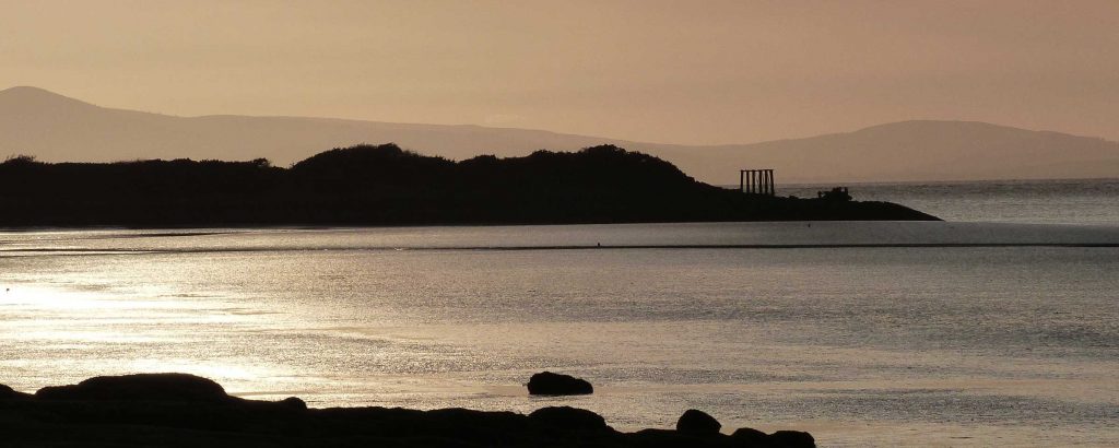 Railway bridge across the Solway Firth
